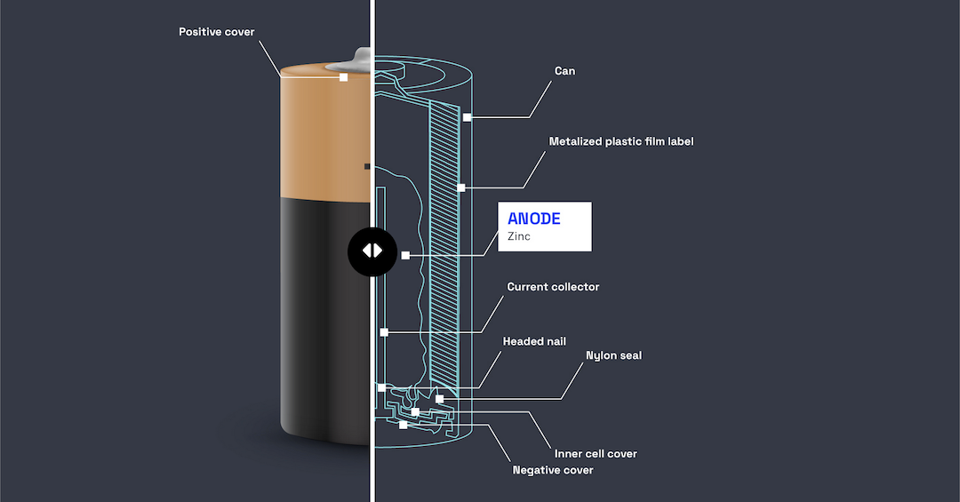 Alkaline Battery Interior | Xplorlabs